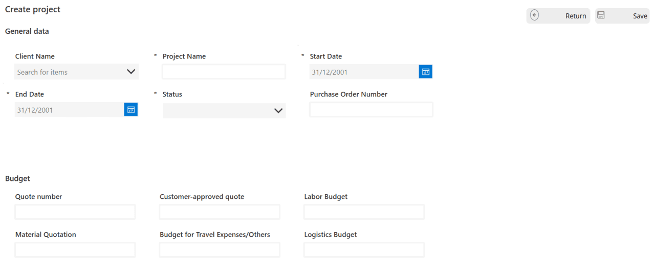 Power Apps Project Profitability App